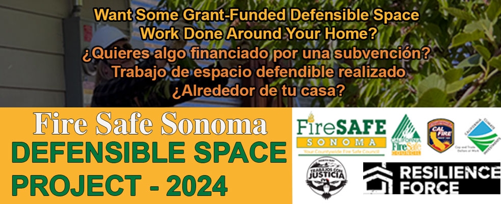 No Cost Defensible Space Work Now Available From Fire Safe Sonoma ...