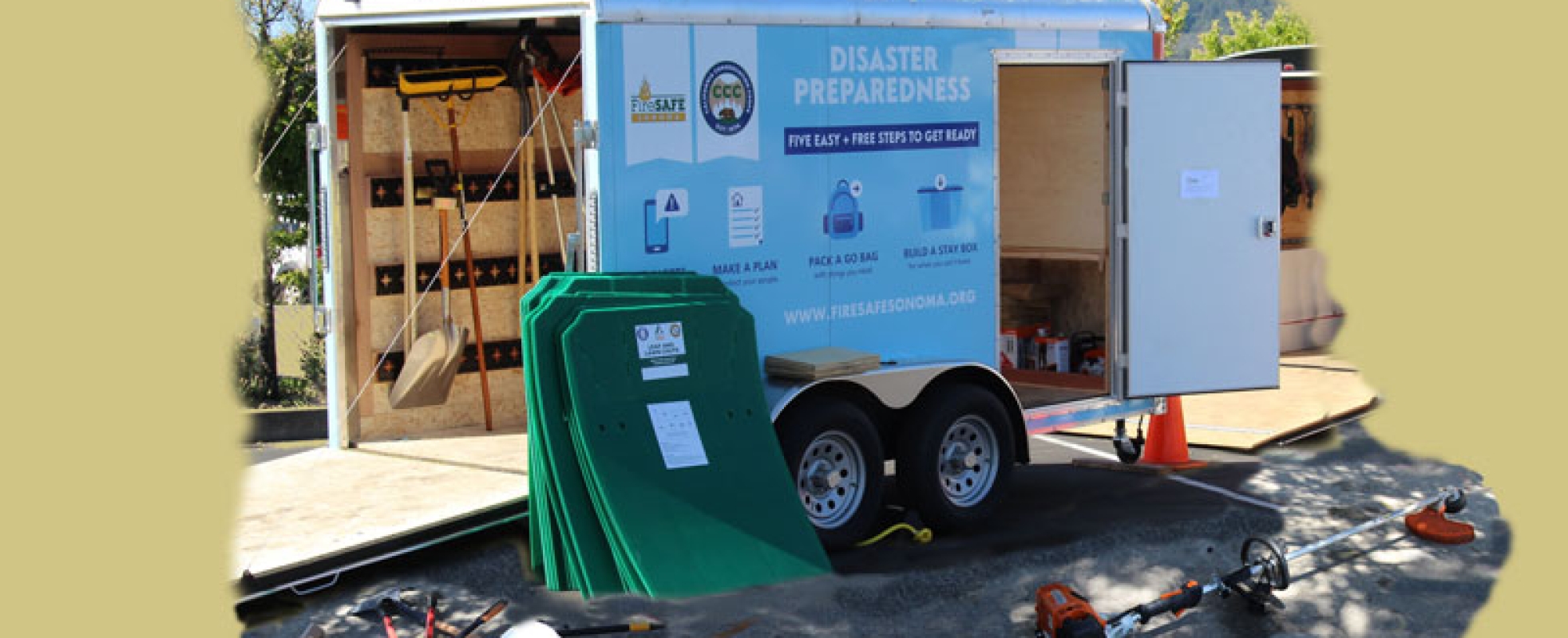 Listos Tool Trailer | Fire Safe Sonoma